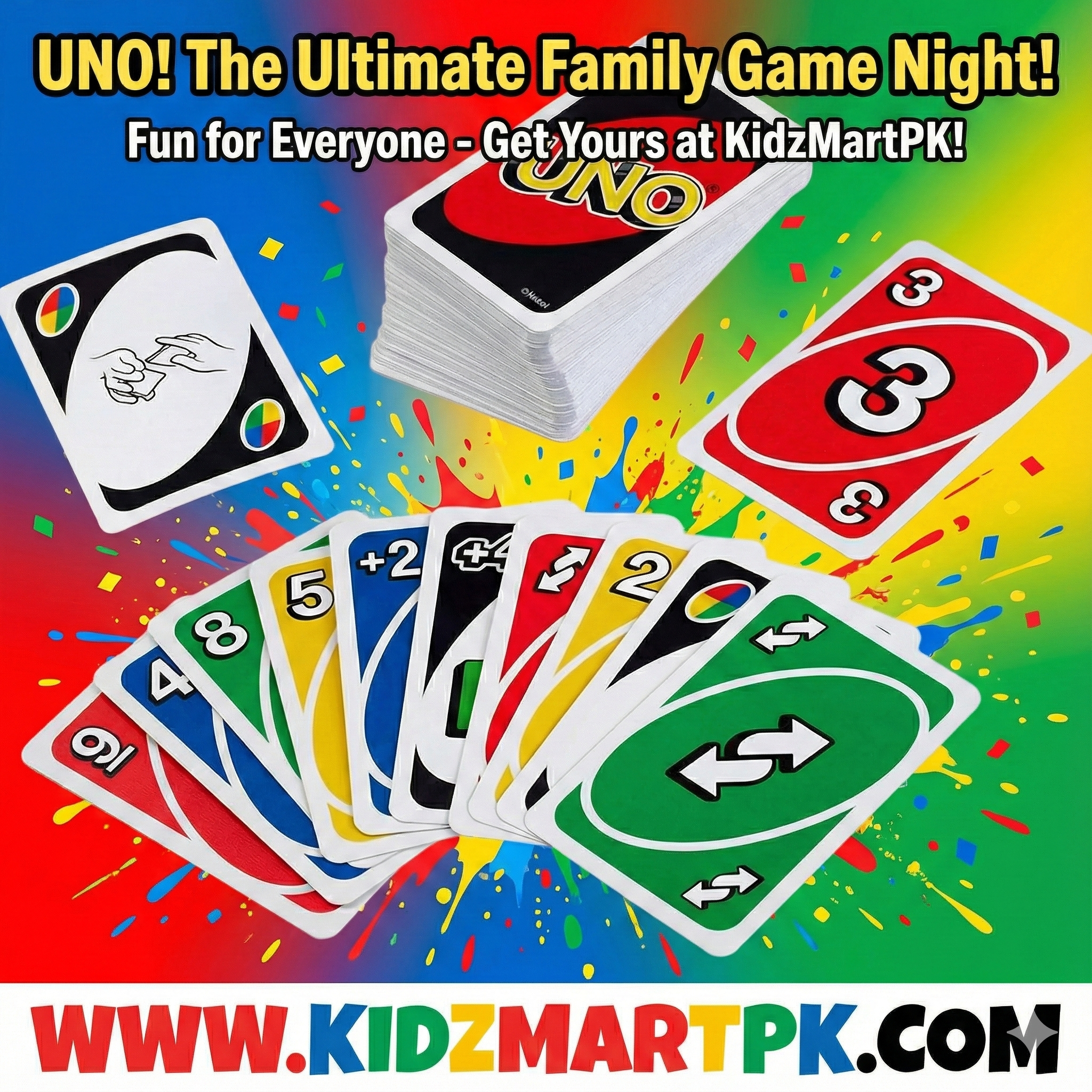 Uno Card Game: Puzzle & Strategy Game for Family Fun – KIDZMART